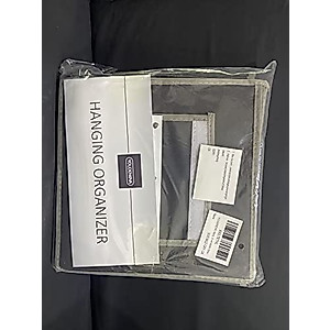 YOUDENOVA Hanging Closet Organizer and Storage, 6-Shelf Closet Hanging Storage Shelves,Grey