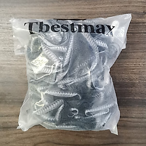 Tbestmax 75g XL Black Loofah Sponge for Exfoliating, Soft Shower Puff Bath Ball Body Scrubber Mesh Pouf 4 Set