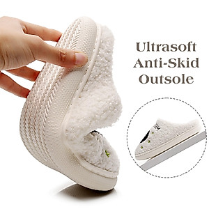 Menore Meet Me At Midnight Slippers for Womens Mens Soft Warm Fuzzy House Slides Memory Foam Lightweight Slip-on Slippers Indoor Outdoor