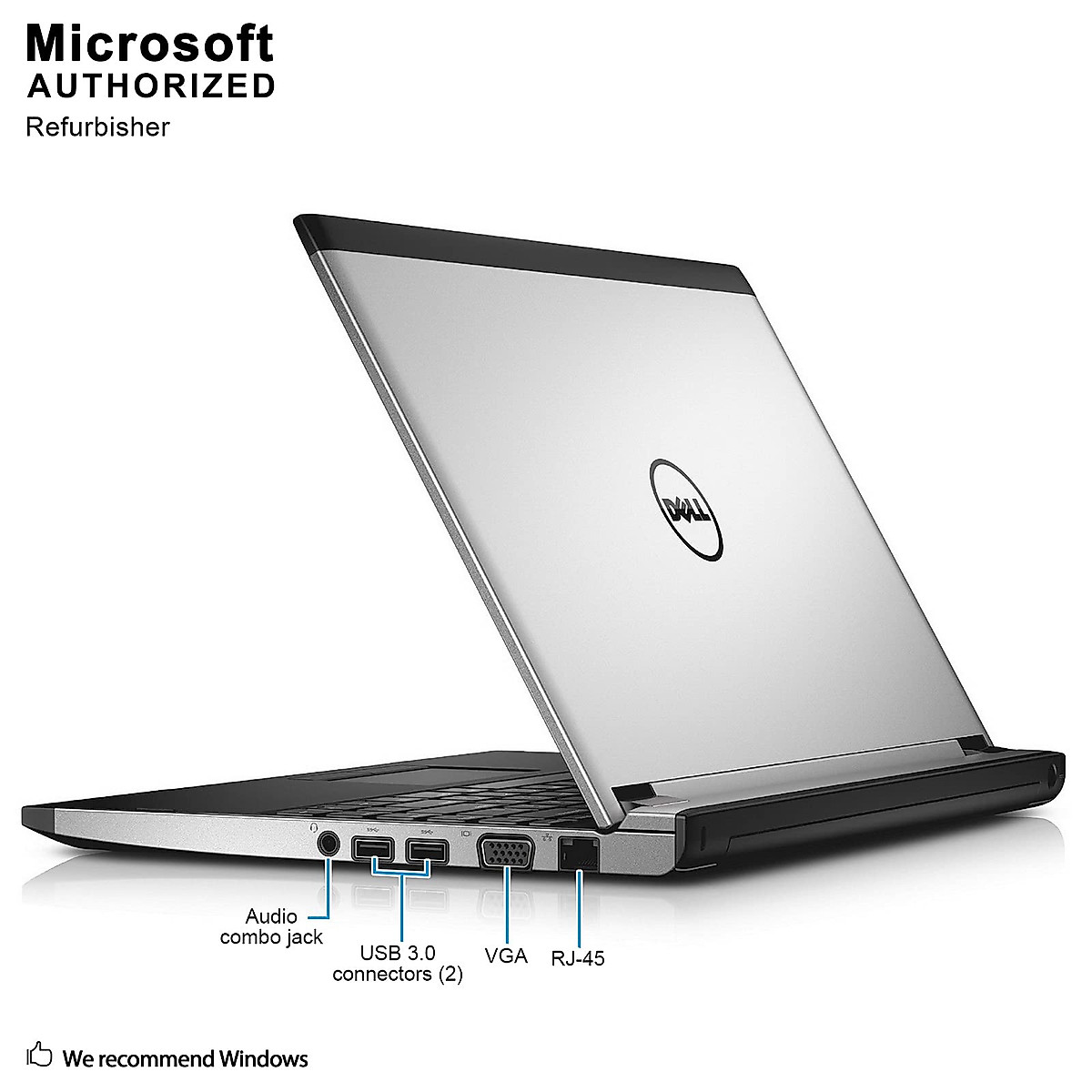 Dell Latitude 3330 13.3 Inch Business Laptop, Intel Core i3 2375M 1.5GHz, 8G DDR3L, 500G, WiFi, VGA, HDMI, Windows 10 64 Bit Multi-Language Supports English/French/Spanish(Renewed)