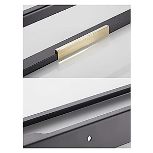 Towel Racks Towel Holder Bath Towel Bar, Thicken 304 Stainless Steel Towel Holder, 22.4 Inch Black Gold Towel Rail, Wall Mounted for Bathroom, Kitchen, Hotel, Bathroom Accessories