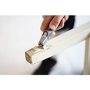 Anza ® | Scraper with razor sharp blades and convenient holster | Comfortable, ergonomic & versatile tool to scrape paint and clean intracate surfaces | 4 different shapes of blades included