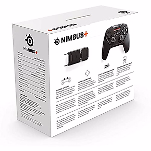 SteelSeries Nimbus+ Bluetooth Mobile Gaming Controller with iPhone Mount - 30+ Hour Battery Life - Apple-Licensed - Made for iOS, iPadOS, tvOS - with Apple Arcade