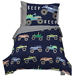 Carter's Monster Truck 4 Piece Toddler Bed Set