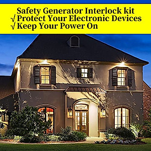 KIWOEN Generator Interlock Kit Compatible with Murray or Siemens 150 or 200 amp Panels. 7/8 to 1 1/4 in Between Main and Generator Circuit Breakers,Safety Manual Lockout Transfer Switch