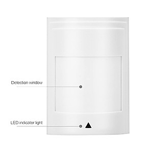 Wired Passive Infrared Motion Sensor, 12V Dual PIR Motion Detector, Home Security Warning Alarm System, Low Noise and High Sensitivity