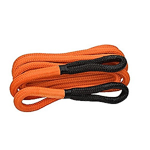 1"×30ft Kinetic Energy Rope Truck SUV Tow Rope,Recovery Rope 30000lbs,Towing Rope (Orange)