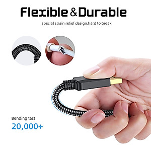 DisplayPort to HDMI Adapter 4K, 5-Pack, Display Port DP to HDMI Adapter Cable Male to Female Compatible with Computer, Monitor, TV, Projector (5, Black)