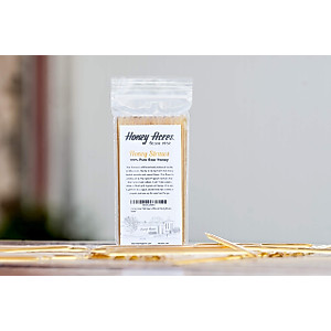 Honey Acres' Raw Unfiltered Honey Straws - USA Honey Sticks (Clover, 50 Count)