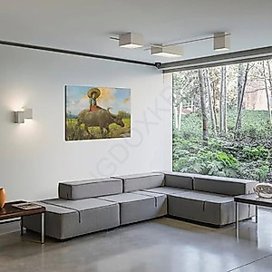 Art Poster of The Work of Filipino Rural Landscape Painter Fernando Amorsolo Canvas Poster Wall Art Decor Print Picture Paintings for Living Room Bedroom Decoration Frame-style 20x16inch(50x40cm)