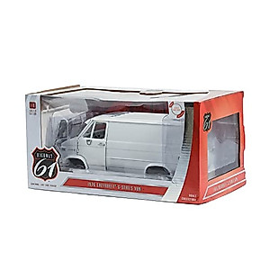1976 Chevy G-Series Van, White - Greenlight HWY18023-1/18 Scale Diecast Model Car
