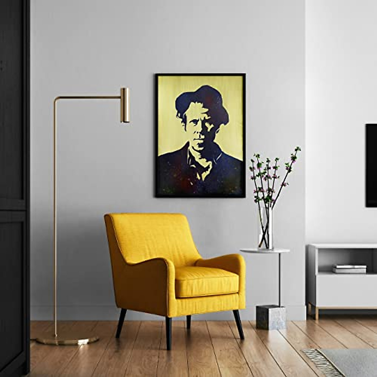 Tom Waits Wall Art. Portrait, Music Lover Gift, Metal Artwork. A Groundbreaking New Way to Display Your Preferred Art on Brass or Copper. Bar, Restaurant Decor, Poster, Man Cave