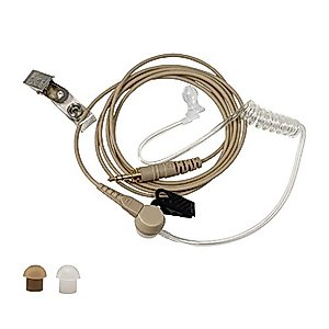 IFB Earpiece 3.5mm Kit Anchor/Broadcaster in Ear Monitor Only On Camera On Stage Professional EarSet Compatible w/iPhone, Andriod, Telex, Clear-Com, Comrex, Lecstronics