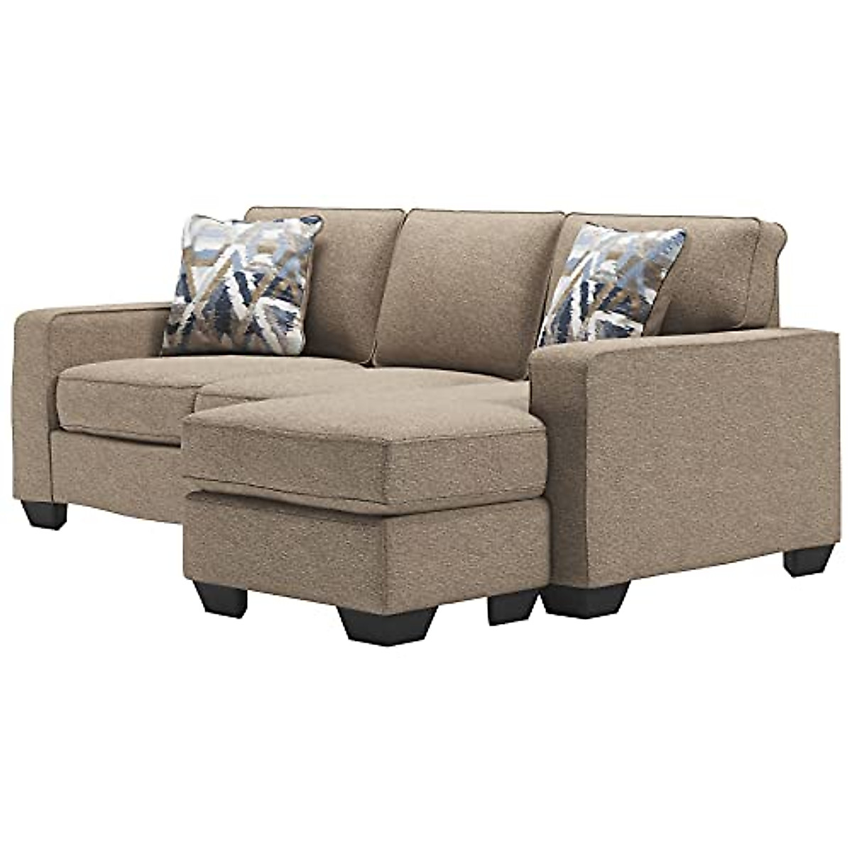 Signature Design by Ashley Greaves Modern Sectional Sofa Couch with Convertible Chaise Lounge, Gray