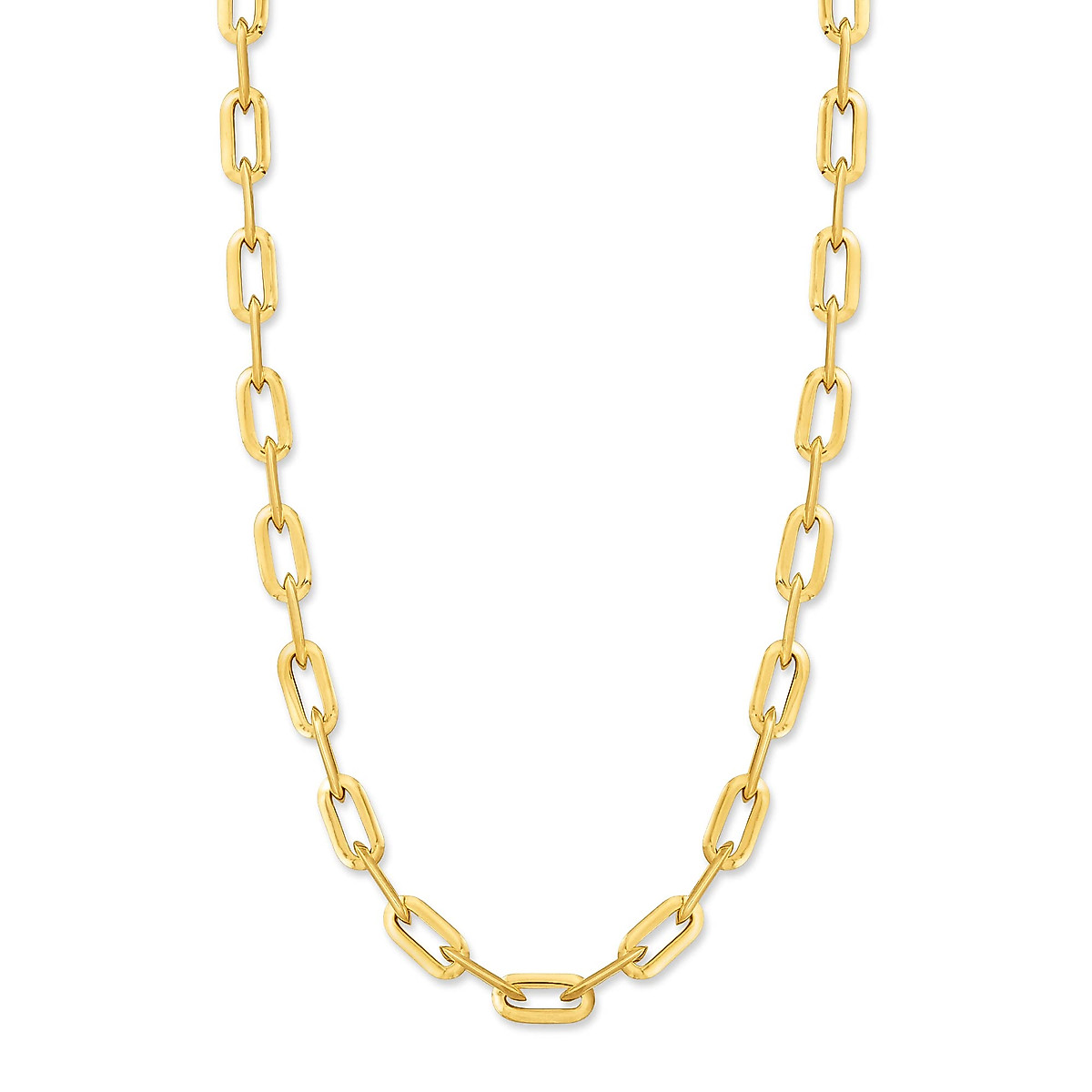 Ross-Simons Italian 14kt Yellow Gold Paper Clip Link Necklace. 20 inches