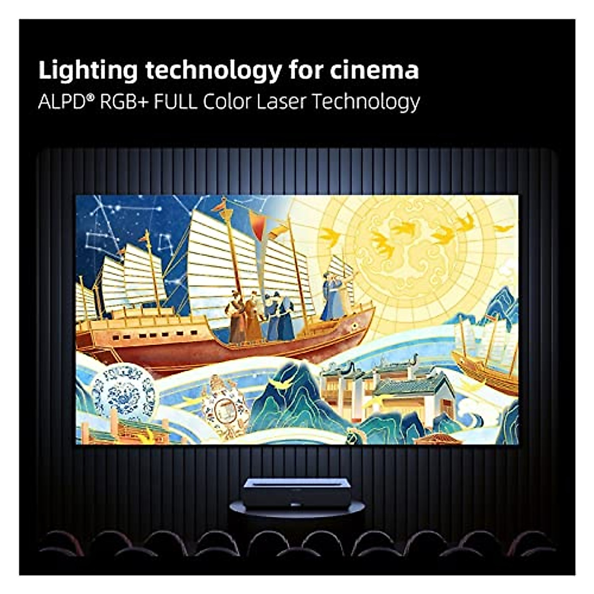 4K Laser Projector T1 Theater RGB Laser 3840x2160 UST Ultra Short Throw Beamer for Home ( Color : Theater(Global Ver) )