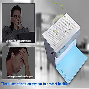 RUTILY Vertical Laminar Flow Hood Air Flow Clean Bench Vertical Laminar Flow Dust-Free Three-Layer Filter Operation Bench and Vertical Laminar Dust Free Room Worktable for Phone LCD Repair