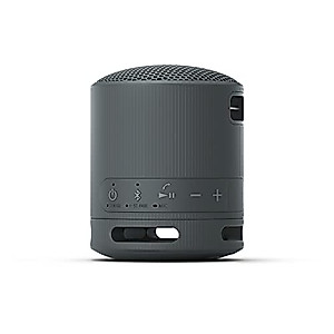 Sony SRS-XB100 Wireless Bluetooth Portable Lightweight Super-Compact Travel Speaker, Extra-Durable IP67 Waterproof & Dustproof, 16 Hour Battery, Versatile Strap, and Hands-Free Calling, Black New