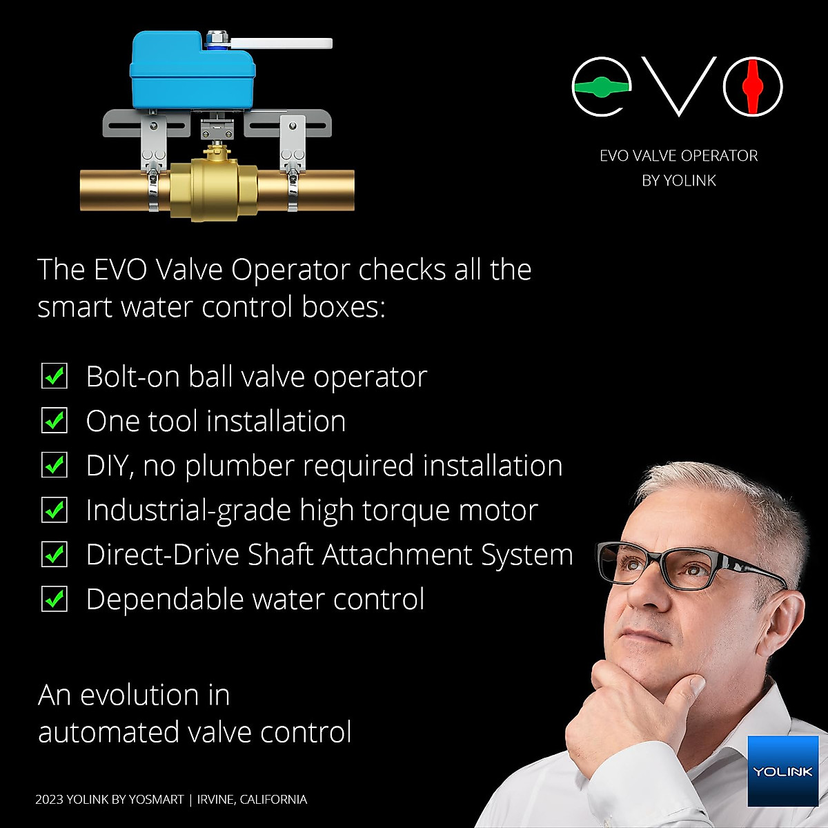 YoLink Smart Water Valve Controller, with Bulldog Water Valve Manipulator, Easy No-Plumber DIY Installation, Remote Control, Compatible with Alexa/Google Assistant, IFTTT - YoLink Hub Required…