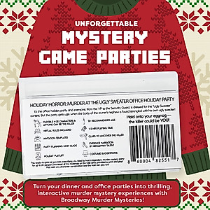 Murder at The Office Ugly Sweater Party | Holiday Murder Mystery Game | Office Party Game | Flexible 4-20+ Players | New Print-Friendly Downloadable Files