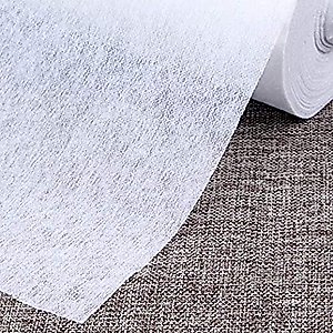 2 Yard Snow White Interfacing Filter Non Woven One Side Fusiabel 58-60" Wide Material
