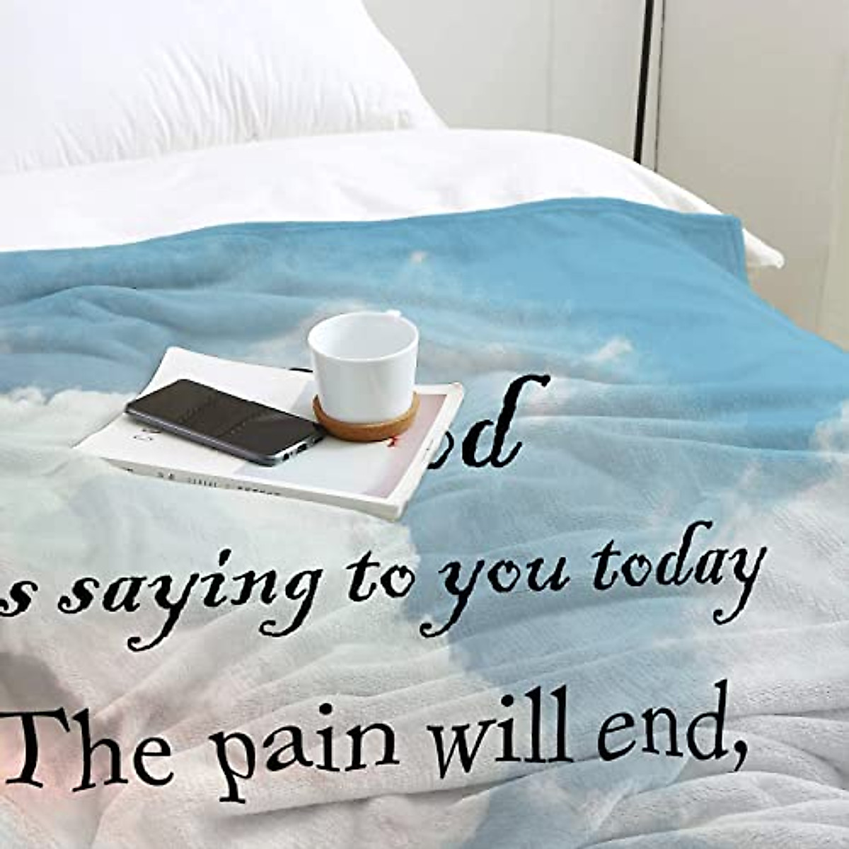 Bible Verse Blanket Christian Gifts for Women Prayer Throw Blanket with Inspirational Thought Religious Spiritual Catholic Gifts for Women Get Well Soon Gifts for Women Healing Blanket 60"x50"