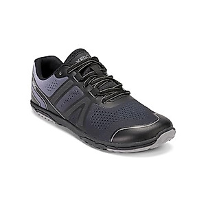 Xero Shoes Women's HFS II Road Running Shoes — Barefoot Shoe with Wide Toe Box, Zero Drop Heel Running Shoes for Women — Black/Frost Gray, Size 9