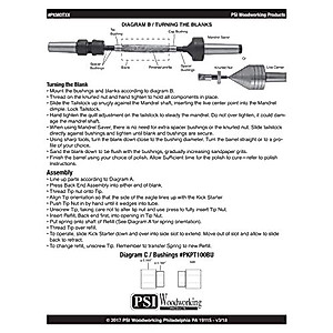 Penn State Industries PKMOTAP Motorcycle Kickstart Action Ballpoint Pen Kit Woodturning Project (1, Antique Pewter)