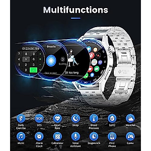LIGE Smart Watch 2023 Bluetooth Call & Text Receive/Dial Smartwatch for Android iOS Phones with 1.39" HD Screen, Fitness Activity Tracker Heart Rate Sleep Monitor Pedometer Waterproof for Men Women