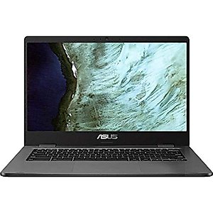 Asus Chromebook C423NA-BCLN5 14" 4GB 32GB Intel Celeron N3350 X2 2.4GHz Chrome OS, Gray (Renewed)