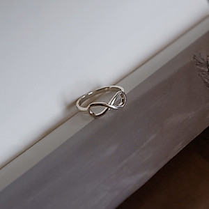 EBAT Couple Matching Ring, Best Friend Ring, 2 Women's Best Friends Promise She and Her Partner Personalized Engraving, Custom Name, Sterling Silver