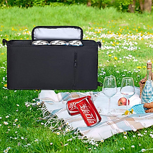 TUYUU Golf Cooler Bag, 12 oz Capacity, Insulated, Holds 6 Cans or 2 Wine Bottles, Durable Oxford Cloth, Easy Carry