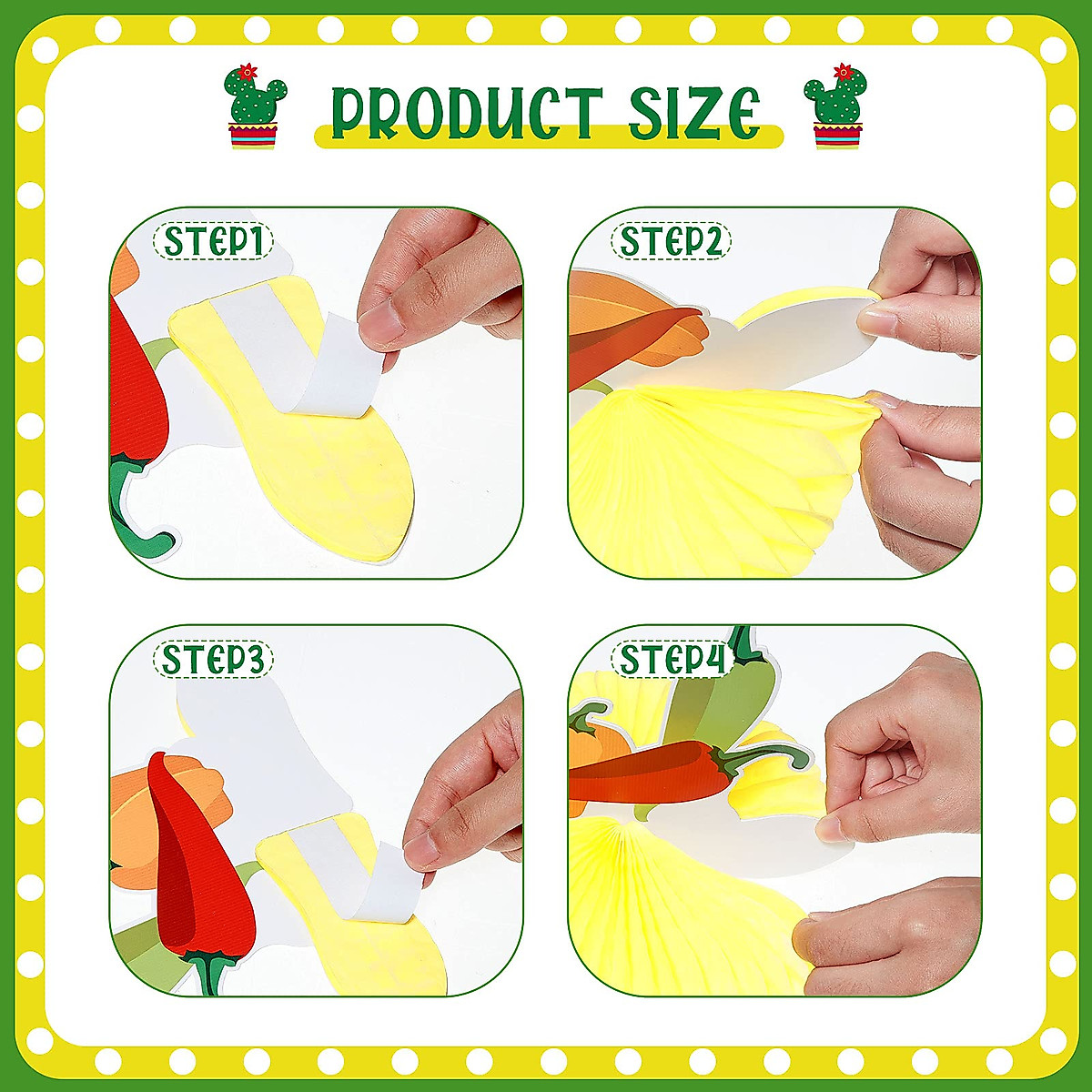 9 Pieces Fiesta Mexican Party Table Decorations Fiesta Honeycomb Mexican Table Centerpieces 8" Cinco De Mayo Party Table Decorations for Mexican Fiesta Taco Party Day of the Dead Decor Supplies Favors