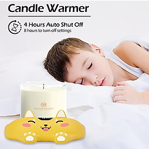 PUSEE Mug Warmer,Coffee Warmer for Desk Coffee Cup Warmer Auto Shut Off,Smart Candle Warmer with 3 Temp Settings,Electric Beverage Warmer Plate for Coffee,Cocoa,Tea,Water and Milk (Not Include Cup)