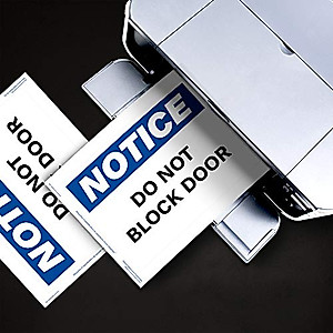 Avery Industrial Custom Sign Kit, Blank White, Printable Custom Signs, Plastic, 8-1/2" x 11", 2 Signs Total (61570)