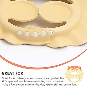 FOMIYES Infant Shower Cap 2pcs Children's Ear Protection Shower Cap Shampoo Cap Visor Water Shower Visor Bathing Shower Caps Kids Wash Hair Cap Baby Mouthwash Cup Take a Bath Eva