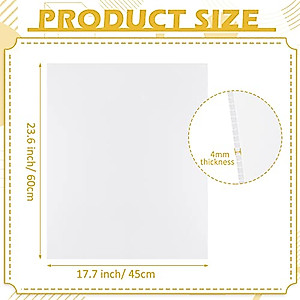 Patelai 12 Pieces 18 x 24 Inches Corrugated Plastic Sheets Sign Blanks 3/16 Thick Corrugated Plastic for Lawn Sign Real Estate Garage Sale Signs Double Sided Outdoor Sign(White)