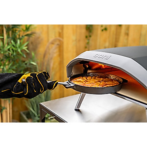 Ooni Cast Iron Skillet Pan - 9" Round Cast Iron Skillet with Removable Handle and Sainless Steel Trivet, Cast Iron Frying Pan, Pre-Seasoned Non-Stick Oven Safe Cookware, Pizza Oven and BBQ Accessories