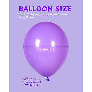 YALLOVE Latex Balloon Assorted Color, Set of 120, 12 Inch for Helium or Air Use, Thickened Balloons for Baby Shower Birthday Grad Party Arch Stand Decorations