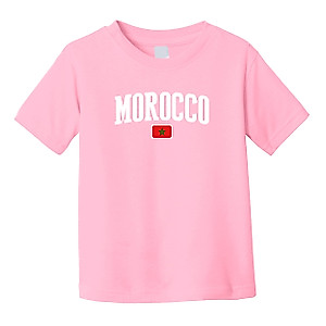 Morocco toddler soccer T-shirt national team for world cup 2022 boys girls kids Moroccan