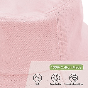 Zando Mens Bucket Hat for Men Packable Fishing Hat Summer White Bucket Hats for Women Unisex Fisherman Hat Sun Hats for Men White One Size