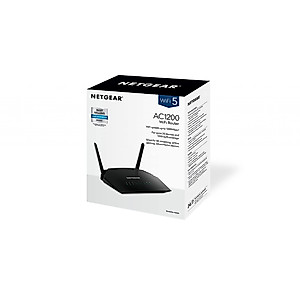 NETGEAR WiFi Router (R6230) - AC1200 Dual Band Wireless Speed (up to 1200 Mbps) | Up to 1200 sq ft Coverage & 20 Devices | 4 x 1G Ethernet and 1 x 2.0 USB ports