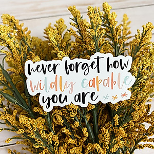 Swaygirls locker magnet | Cute fridge magnets | Never forget how wildly capable you are refrigerator magnet | Inspirational quotes | Be nice.