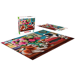 Buffalo Games - Image World - The Writer's Dogs - 750 Piece Jigsaw Puzzle for Adults Challenging Puzzle Perfect for Game Nights - Finished Puzzle Size is 24.00 x 18.00