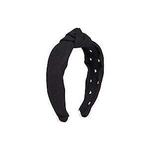 Lele Sadoughi Women's Classic Black Headband, Jet, One Size