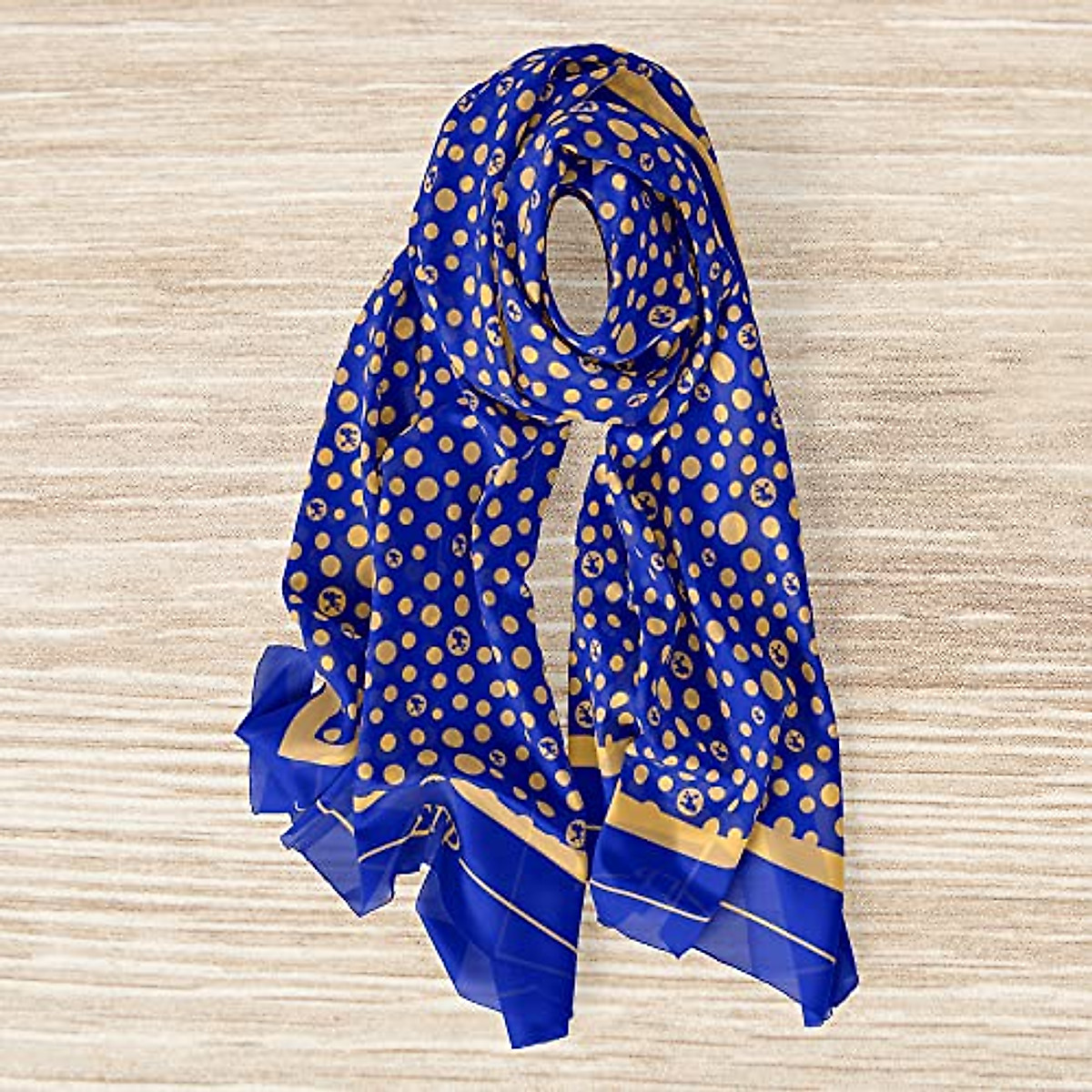 Bad Bananas BBGreek Sigma Gamma Rho Official Vendor - Crepe Shawl Scarf - Dots on Dots - SGRho - Sorority Paraphernalia