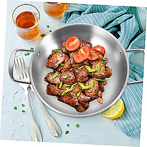 Yardenfun Cooking Pot 3pcs Stainless Steel Saucepan Stainless Steel Stock Pot Korean Pots for Cooking Stainless Steel Kitchen s Big Pots for Cooking Korean Silver Soup Pot