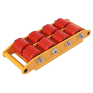 Machine Skates 12T Machinery Skate 26400lbs Machinery Moving Skate Machinery Mover Skate Heavy Duty Machine Dolly Skate Industrial Moving Equipment with 360° Rotation Cap for Garage