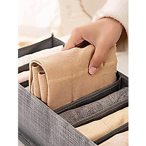 9 grid, Drawer Organizers for Clothing, Clothes Organizer, Wardrobe Clothes Organizer, Clothes Organizer for Folded Clothes, Wardrobe Organizer for Jeans Pants Sweaters T-shirts Underwear