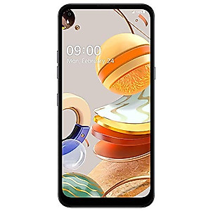 LG K61 (128GB, 4GB) 6.53" FHD+, 48MP Quad Camera, 4000mAh Battery, Dual SIM GSM Unlocked US 4G LTE (T-Mobile, AT&T) International Model LM-Q630BAW (Titan, 64GB SD Bundle)